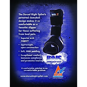 Cramer Dorsal Night Splint for Effective Relief From Plantar Fasciitis Pain, Arch Foot Pain, Slip Resistant Sleep Support, Comfortable Alternative to Posterior Splint for Plantar Fascia Relief, Large