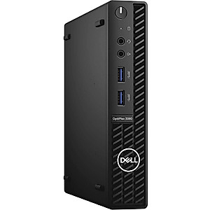 Dell OptiPlex 3080 Micro Desktop 128GB SSD (Intel Core i3-10100T, 8 GB RAM, 128 GB SSD, Win 10 Pro) PC Business Computer