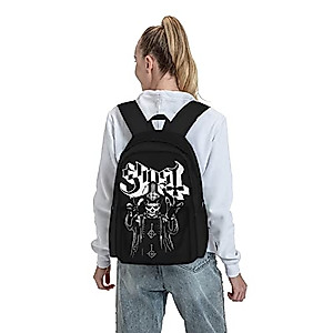 LIODFGLER ghost band logo unisex Lightweight backpack Traveling Backpack Multifunctional Cute Cool Lightweight Backpack Large Capacity