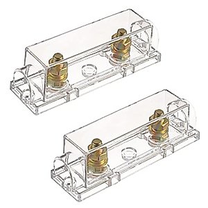 BOJACK Clear Shell ANL Fuse Holder for Audio and Video System（Pack of 2 Pcs ）