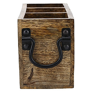 SAVON Wooden Cutlery Holder Caddy Organizer