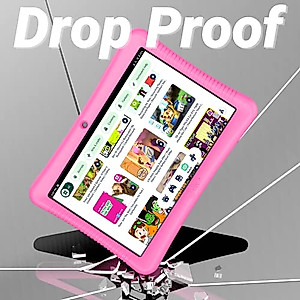 Contixo Kids Tablet K102, 10-inch HD, Ages 3-7, Toddler Tablet with Camera, Parental Control, Android 10, 32GB, WiFi, Learning Tablet for Children with Teacher's Approved Apps and Kid-Proof Case, Pink