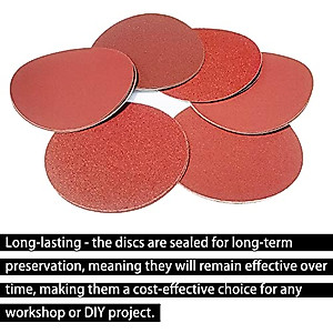 30 PCS 8-Inch NO-Hole PSA Aluminum Oxide Sanding Disc, Self Stick(5 Each of 80 100 120 180 240 400)