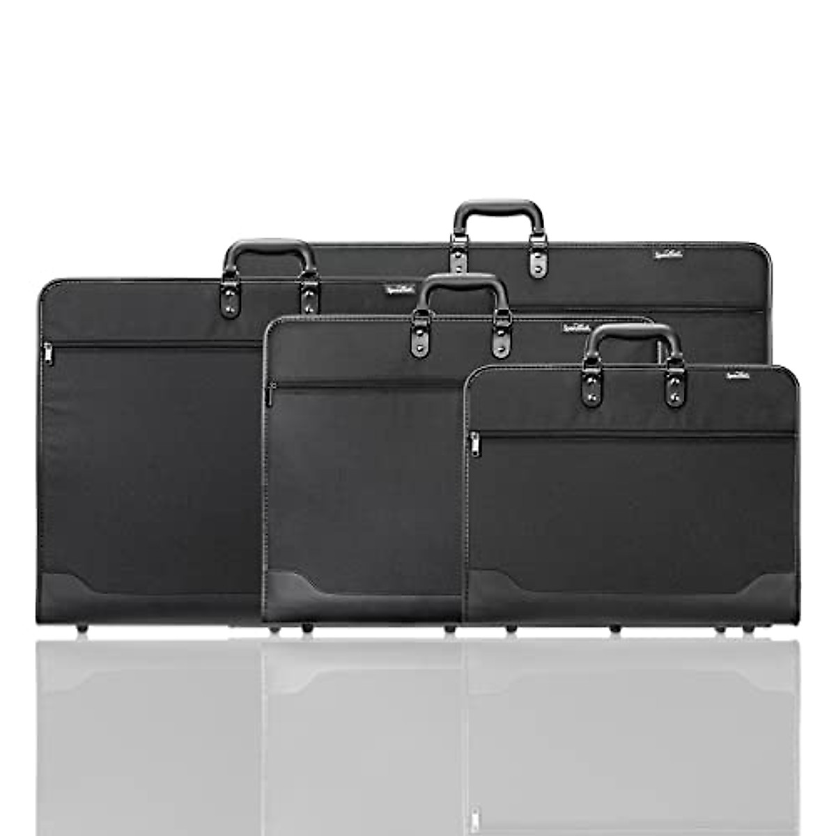 Speedball Universal Heavy Duty Art Portfolio Carrying Case with Handles for Storing and Transporting Artwork, Sketch, Drawing and Canvas, Black, 20 x 26 Inches