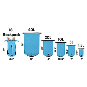 Skog Å Kust LiteSåk 2.0 Waterproof Ultralight Dry Bag | 10L Blue