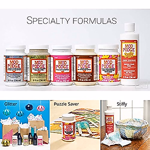 Mod Podge Waterbase Sealer, Glue and Finish (8-Ounce), CS11211 Sparkle