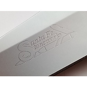 Santa Fe Stoneworks Red Coral Handle Pocketknife on Leek Blade