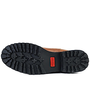 Marc Joseph New York Womens Casual Comfortable Genuine Leather Chelsea Ankle Boots Classic Fashion Captoe Slip On Ladies Fall Winter Boots Cognac Napa Soft 7.5