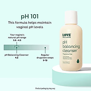 Love Wellness pH Balancing Cleanser Feminine Wash - Balances Women Vaginal Health & pH - Moisturizing Aloe Vera & Calendula for Itchy & Dry Skin - Odor-Free, Sulfate & Paraben-Free Feminine Care