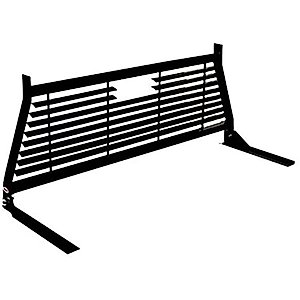 RKI WG10B Black Rear Window Grille and Ladder Rack