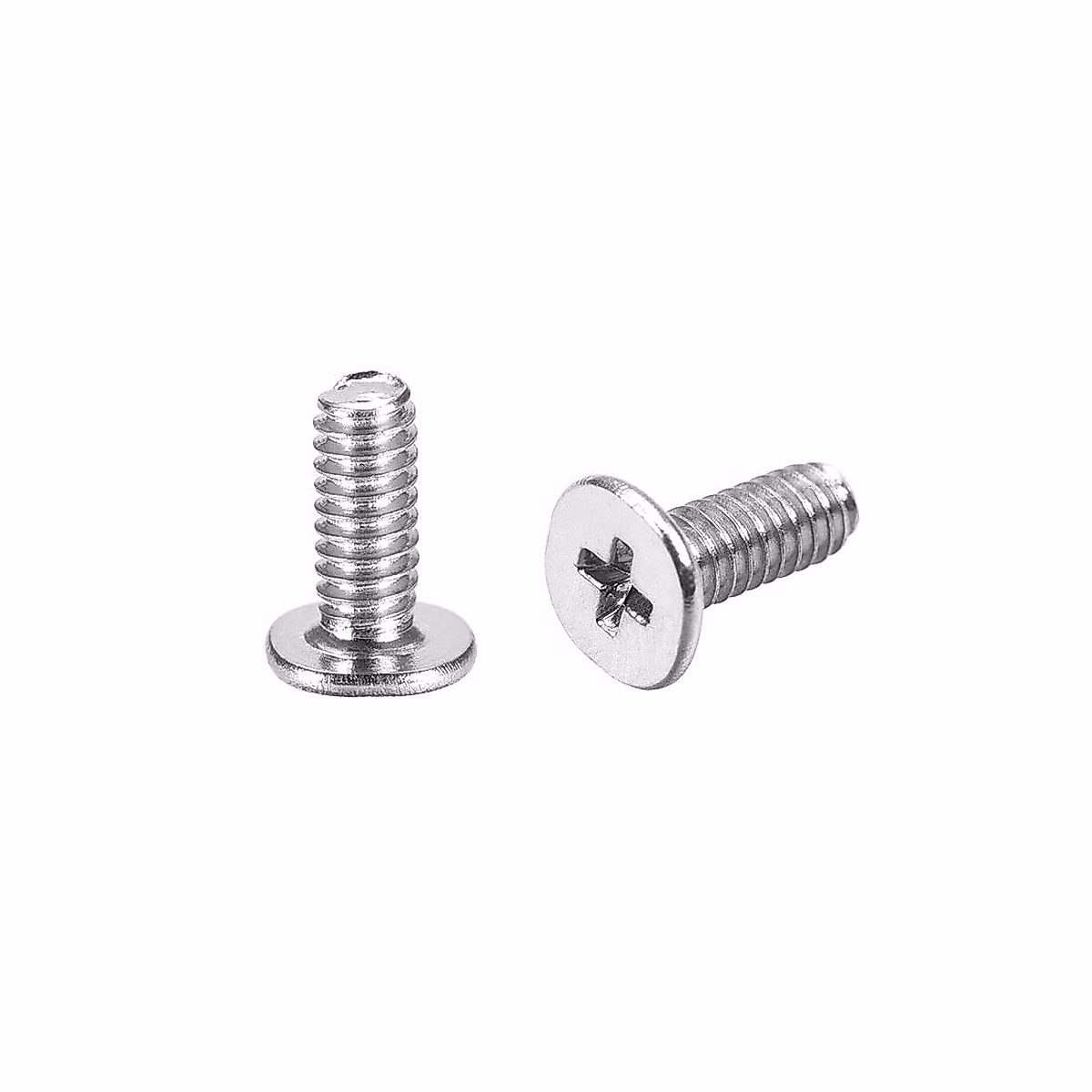 Tool parts M2 x 8mm Laptop Computer Screws 3.8mm Dia Head Screw Silver Tone 50pcs