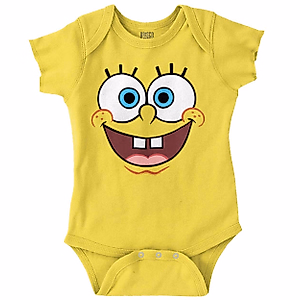 Nickelodeon SpongeBob SquarePants Baby Boys Short Sleeve Bodysuit for Infant – Yellow