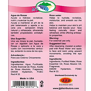 Agua De Rosas 8 Oz. Rose Water Facial Toner 3-PACK