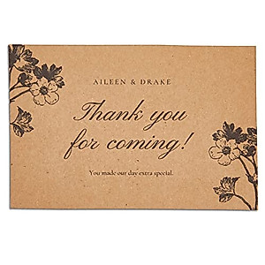 48 Packs Blank Brown Cards with Envelopes, 4x6 Printable Postcards for Wedding Invitations, Birthdays, Baby Showers