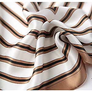 Aufeel Women's 100% Pure Mulberry Silk Small Square Scarf - Neckerchief Women - Silk Headscarf - 21" x 21"