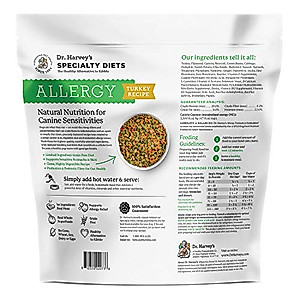 Dr. Harvey's Specialty Diet Allergy Turkey Recipe, Human Grade Dog Food for Dogs with Sensitivities and Allergies (5 Pounds)