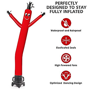 MOUNTO 8FT Fly Puppet Dancer with 1/3hp Blower Complete Set (RED)