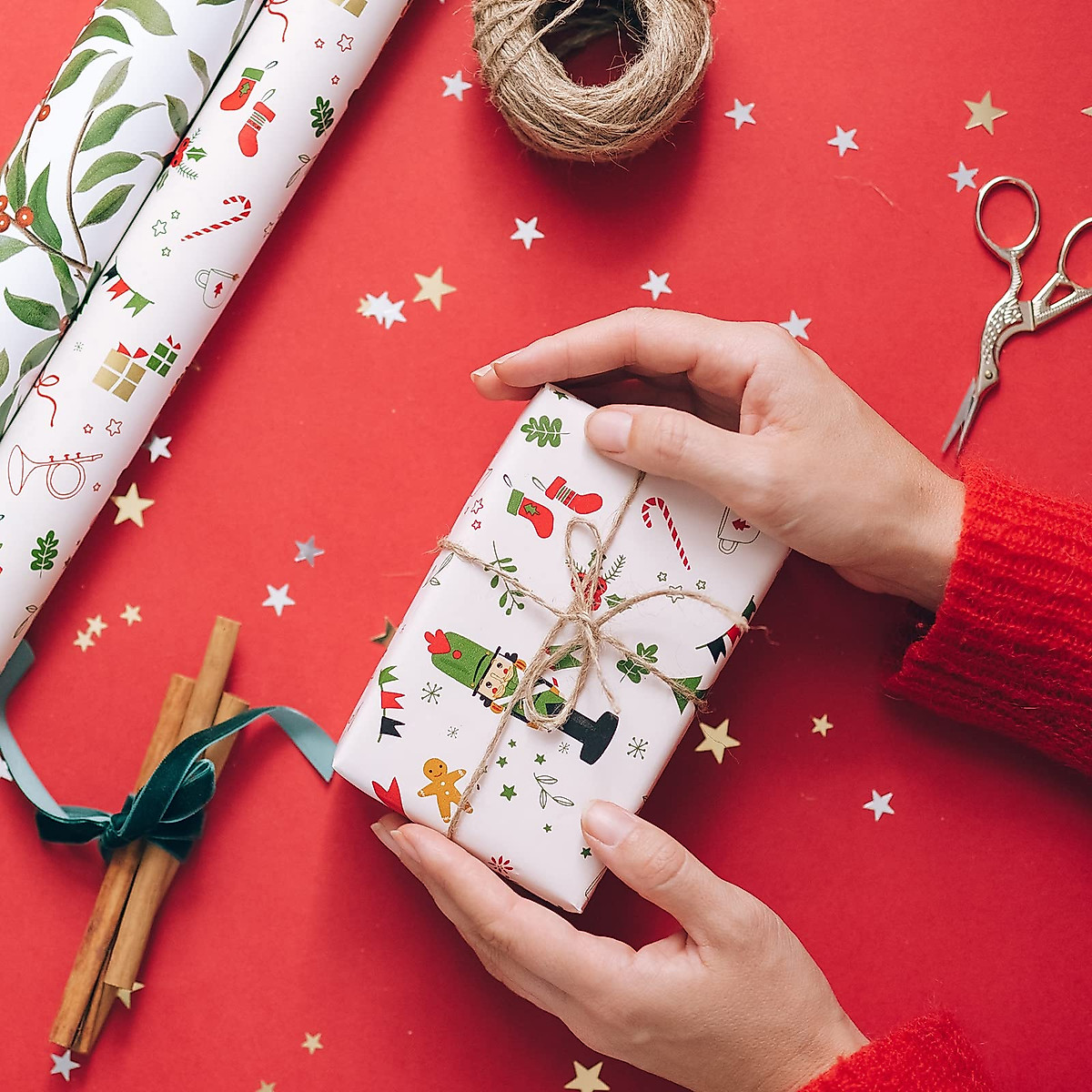 ValBox 6x6x4 Gift Boxes with 98ft Twine 20 Pack White Paper Gift Boxes with Lids for Gifts, Crafting Cupcake Boxes, Easy Assemble Bridesmaids Proposal Boxes