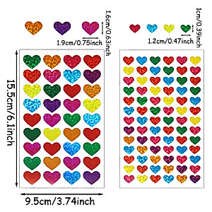 HONBAY 3 Rolls of Colorful Cute Cartoon Eye Nose Mouth Decal Stickers Label for Coloring Book, Notebook, Bottles, Laptops, etc