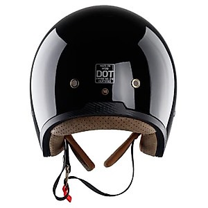 Royal M139 Open Face Motorcycle Helmet - Retro & Vintage Style, 3/4 Vespa & Scooter Helmet, Multi-Sport Impact Protection