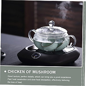 OKUMEYR Glass Saucepan with Lid Stovetop Glass Pots Clear Clear Saucepan Clear Pot Shot Glass with Lid Serving Baby With Cover Glass Surface High Borosilicate Glass