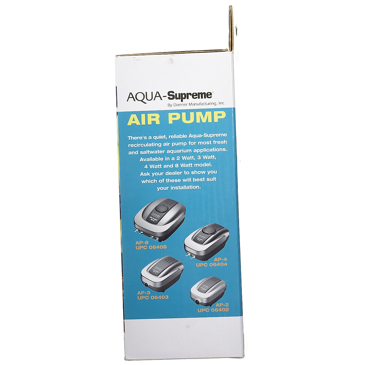 Danner Manufacturing, Inc. Supreme Oxy-Flow Low Volume Aquarium Air Pumps, AP-4 Aquarium Air Pump, 3.5-watt, No.06404,1 Count (Pack of 1),6404