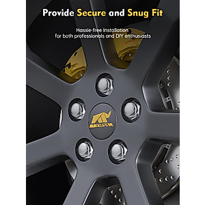 MIKKUPPA M12x1.25 Lug Nuts - Replacement for 1993-2021 Nissan Altima, 1988-2021 Nissan Maxima, Subaru Aftermarket Wheel - 20pcs Chrome Closed End Lug Nuts