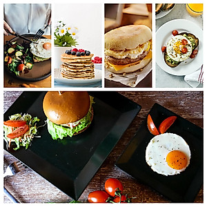 Eggssentials Egg Rings for Frying Eggs Pack of 4 Egg ring Large 3.5 - Non-Stick Pancake Mold Maker & Egg Mold for Breakfast Sandwiches.