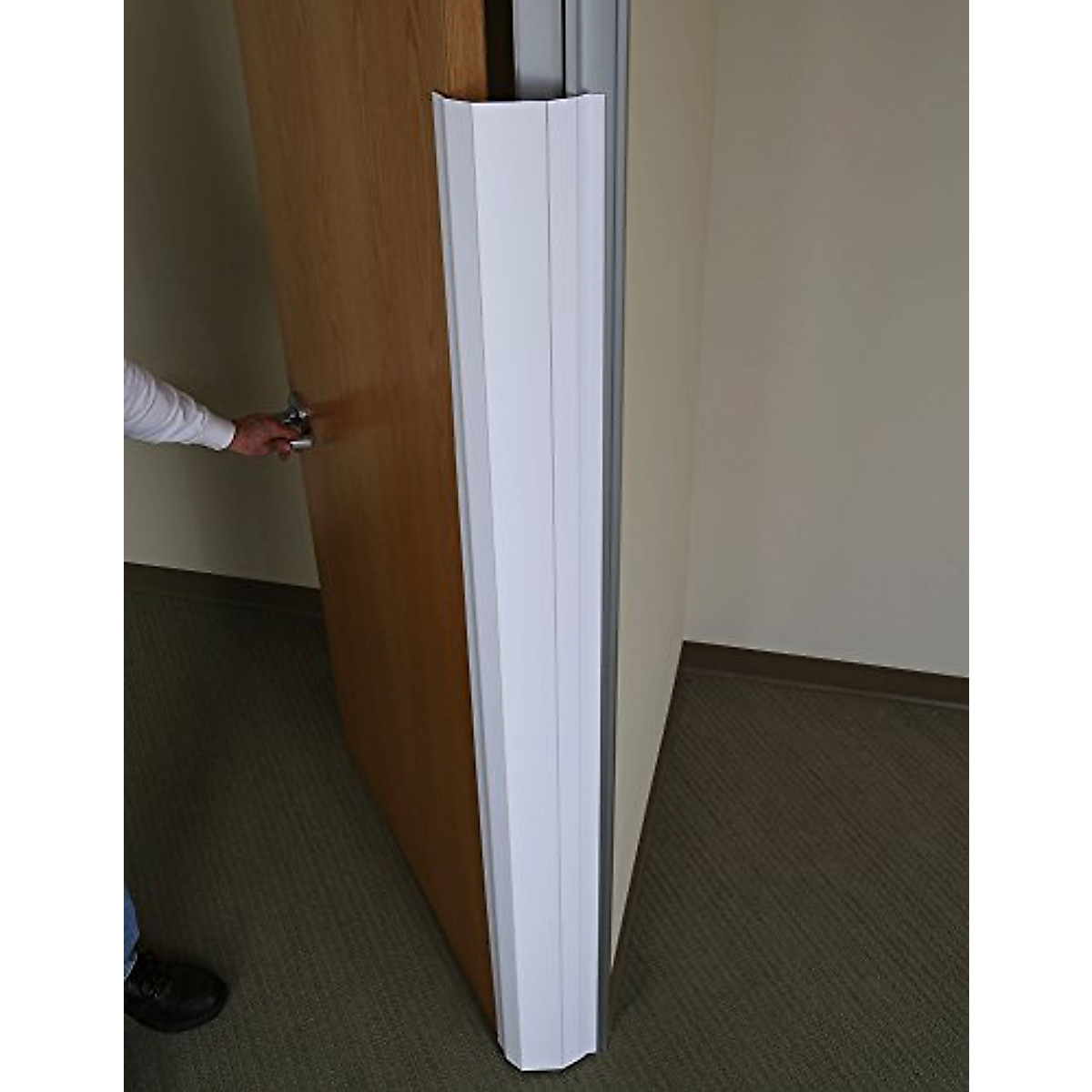 PinchNot Commercial Door Finger Hinge-Side Safety Guard Shield Protector