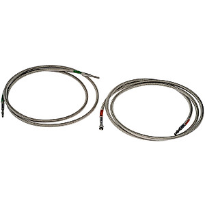 Dorman 819-876 Flexible Stainless Steel Braided Fuel Line Compatible with Select Chevrolet / GMC Models (OE FIX)