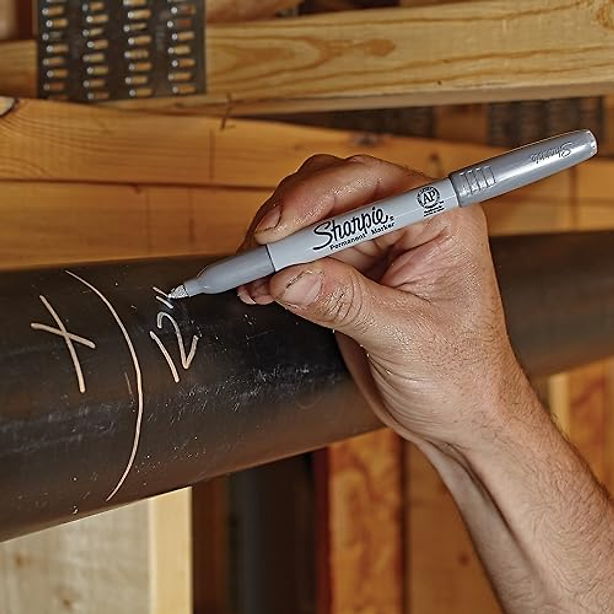 Sharpie Metallic Permanent Marker | Fine Tip | Silver | 1 Count