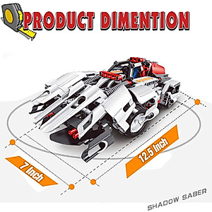 STEM Remote Control Car Building Toy Set for Kids 2 in 1 Snap Together Model Cars Kit to Build with 326 Pieces Cool Engineering Project Best Birthday Gifts for Boys Age 7-12 + Years Old