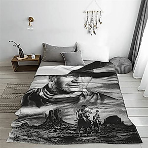 American Legend John-Wayne Throw Blanket 50"X40" Ultra-Soft Anti-Pilling Flannel for Living,Couch,Chair,Sofa,Room Or Bed to Be Gift