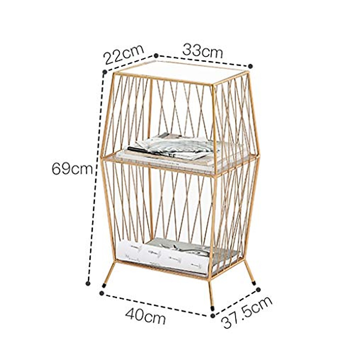 Newspaper Baskets Bedside Table Wrought Iron Sofa Bedroom Several Corners and Several Storage Modern Minimalist Living Room Small Apartment Creative Small Coffee Table