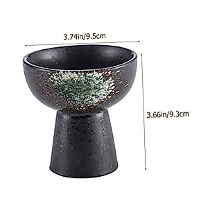 ULTECHNOVO Ceramic Ice Cream Bowl Glass Dessert Cups Glass Tumblers Martini Glasses Dessert Baking Cup Pastry Display Stand Pudding Bowls Trifle Dish Ceramic Bowl Mousse Cup Ceramics Dessert