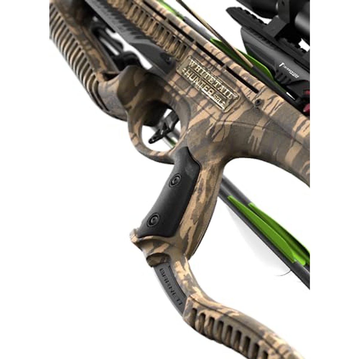Barnett Whitetail Hunter Crossbow, with 4x32mm Multi-Reticle Scope, 2 Arrows, Lightweight Quiver, STR without Crank Device