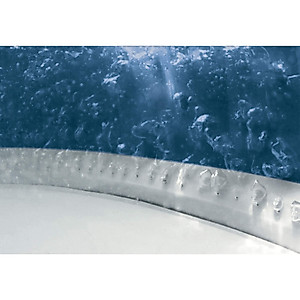 Intex 28409E PureSpa 6 Person Home Outdoor Inflatable Portable Heated Round Hot Tub Spa 85-inch x 28-inch with 170 Bubble Jets, Built in Heat Pump, and Drink Cup Holder Refreshment Tray (2 Pack)