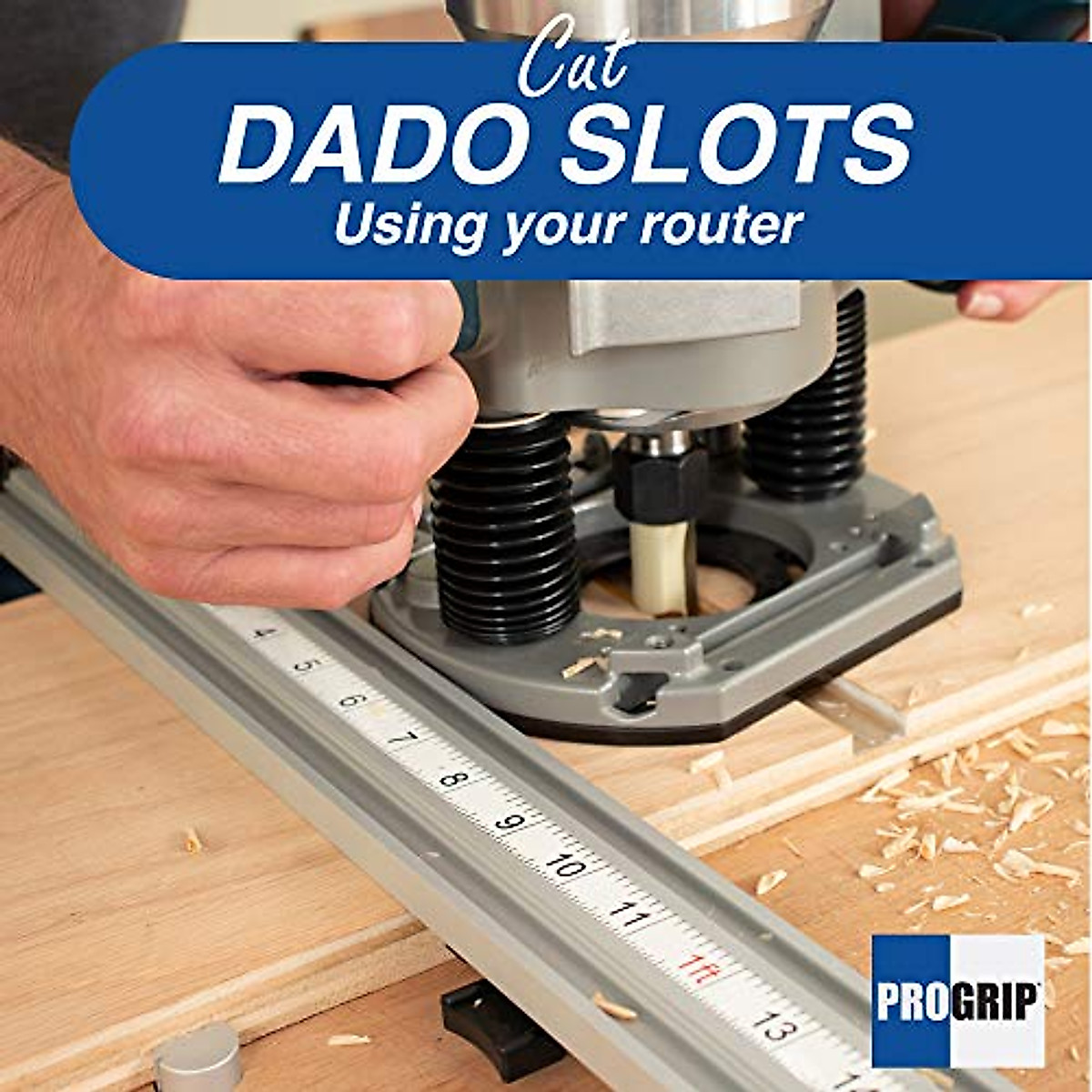ProGrip Straight Edge Clamps Ideal for Cutting Large Sheets of Plywood and Dado Slots (All 3 Clamps 24, 36 and 50 inch)
