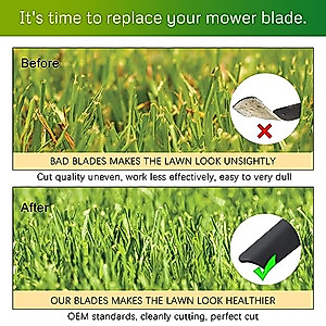 Apeixoto 942-05056a Lawn Mower Blades Compatible with Cub Cad et Zero Turn 54" Deck Mower 742-05056 Medium Lift Blade Fit for Cub Cadet RZT-L54 XT1 XT2 Troy-Bilt