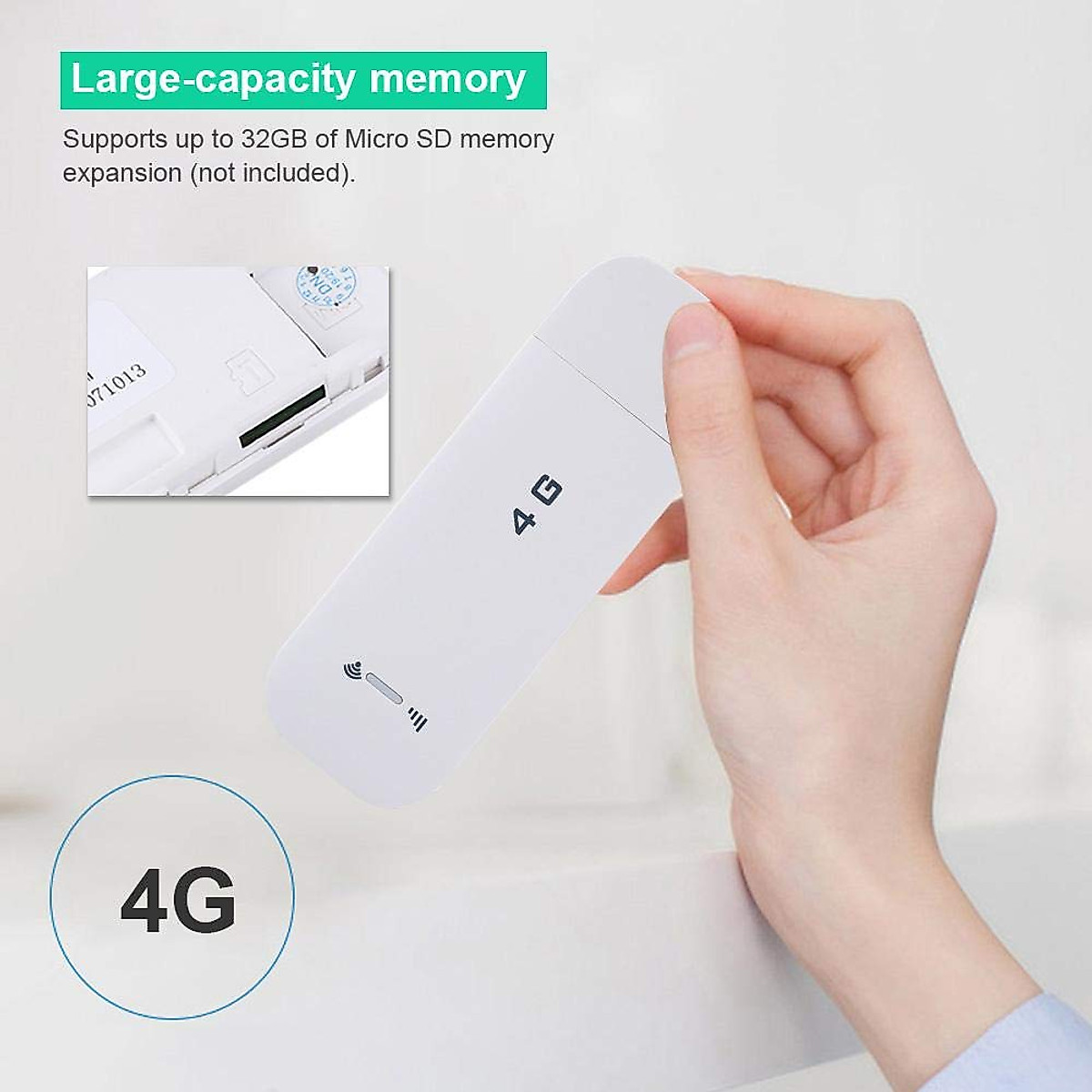 4G LTE Adapter, 4G LTE USB Wireless Network Adapter Pocket WiFi Router Mobile Hotspot Modem Stick