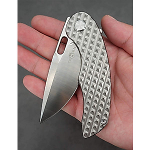 TwoSun M390 Blade TC4 Titanium Handle Pocket Folding Knife TS177 Maverick