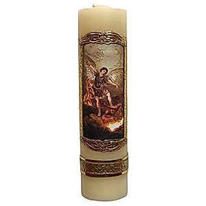 Archangel Saint Michael Archangel Unique Candle Protection Angel Vela de San Miguel Arcangel