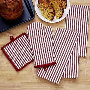 SKL Home By Saturday Knight Ltd. Winter Greetings Oven Mitt & Pot Holder Set, Natural