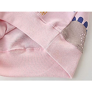 Bumeex Toddler Girl Sweatshirt Clothes Outfit,Cotton Pink Dinosaur Crewneck Christmas Clothing 4t