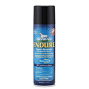 Farnam Endure Sweat-Resistant Horse Fly Spray, 14-Day Long Lasting Protection, 15 Ounces