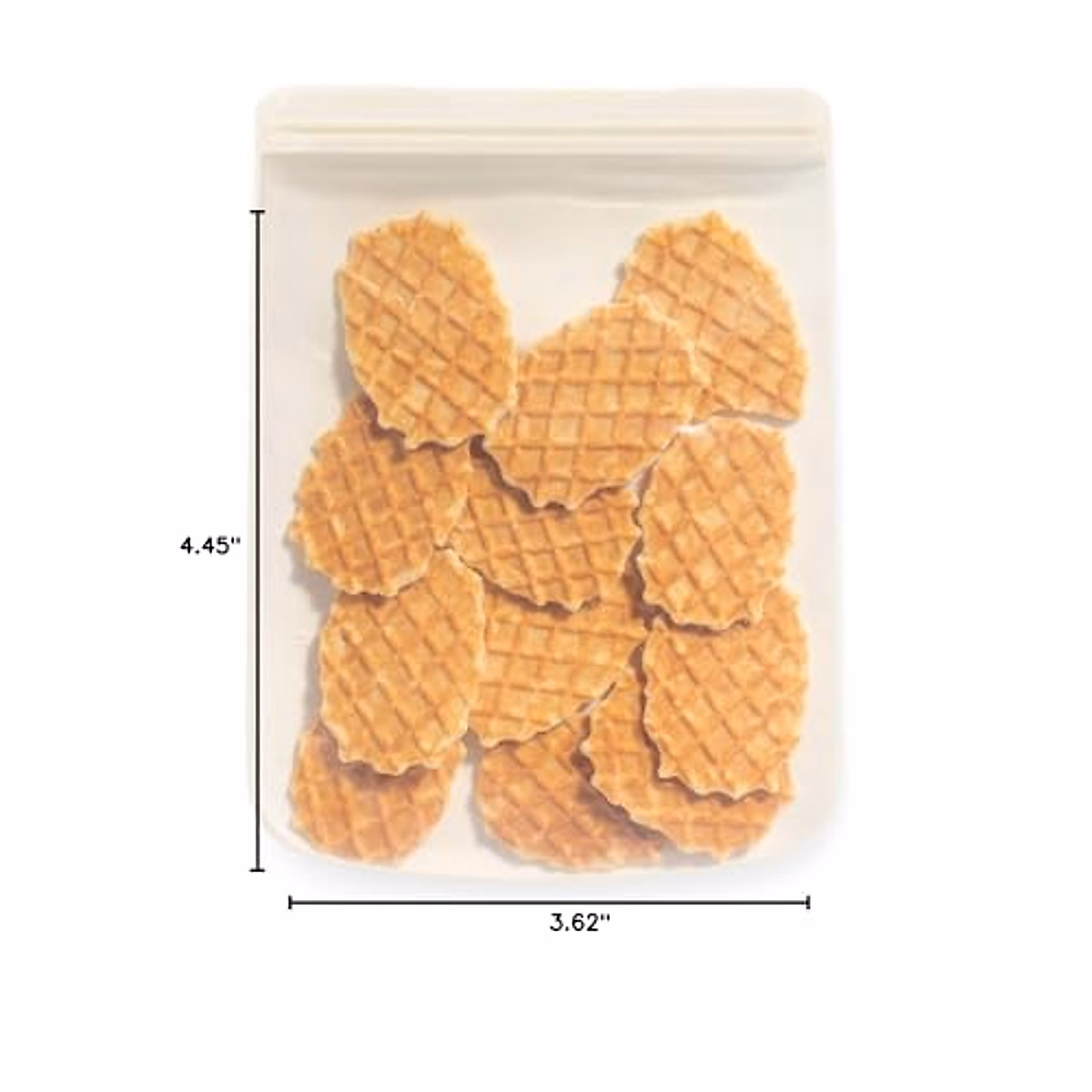 W&P Porter Silicone Reusable Storage Bags, Flat Variety 3 Pack (10oz, 34oz, 46oz), Cream, Food Storage Container, Microwave and Dishwasher Safe, Easy Cleaning