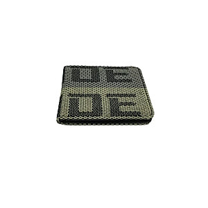 Racing wallet with bride fabric leather Grey Brown_AB