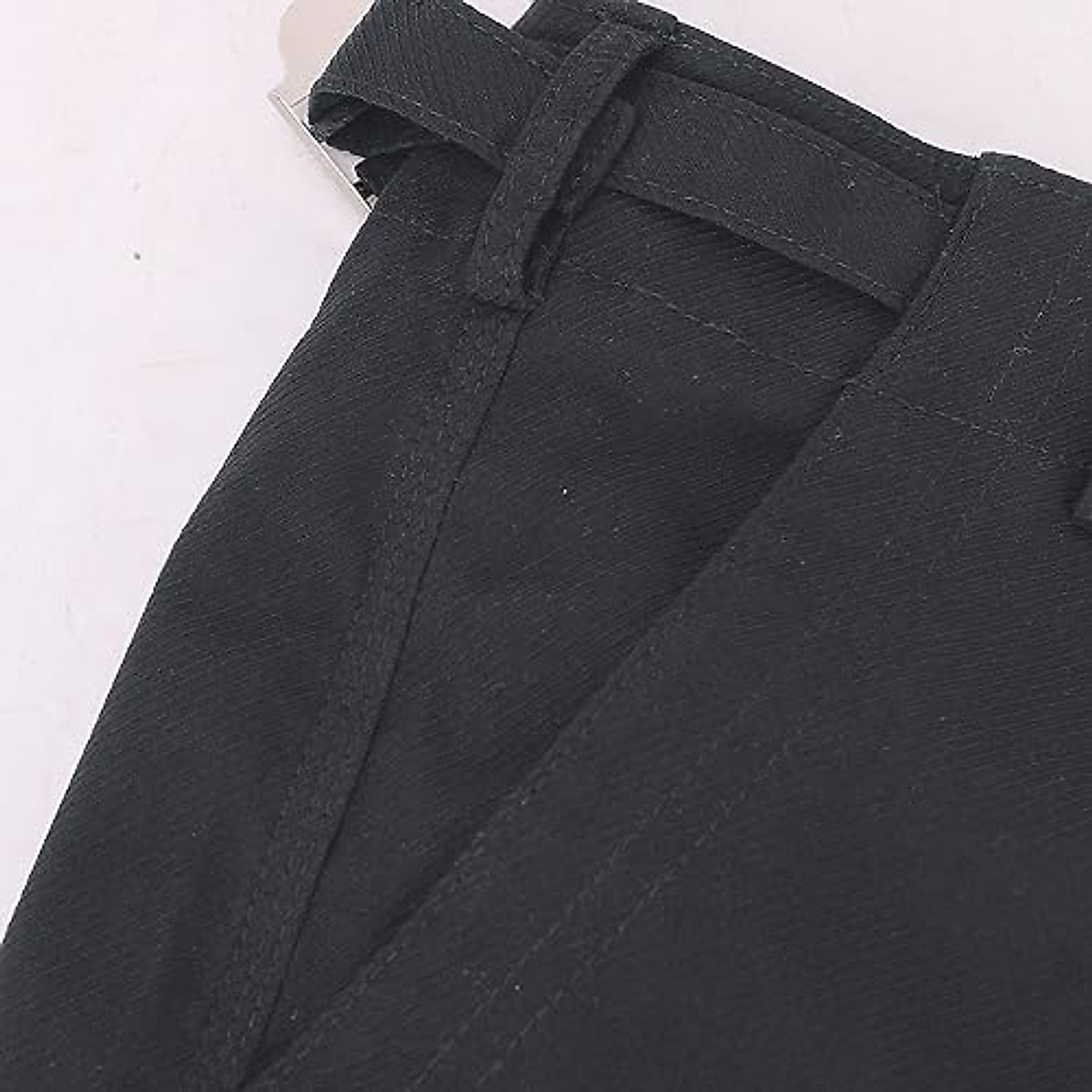 FUAIOKT High Waisted Tailored Cargo Pants for Women Lightweight Combat Tactical Hiking Pants Trendy Baggy Quick Dry Parachute Trousers with Multi Pockets