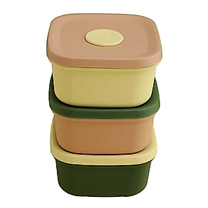 Housetip Silicone Food Containers,10.1oz 300ml 3Pcs, BPA Free Premium Silicone with Steamhole Lid, Dishwasher,Microwave and Freezer Safe,Semi-persistent Use,Food Grade, FDA