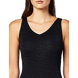 Speedo Women's Swimsuit One Piece Pebble Texture Conservative Cut Speedo Black, 12